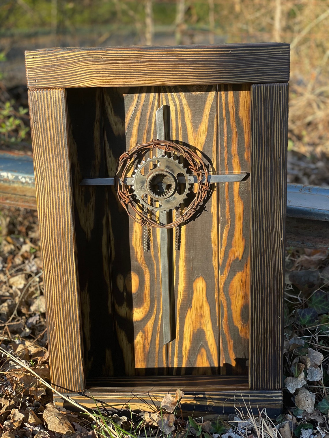 Hanging Metal Cross Shadow Box With Multi Color Lighting - Etsy