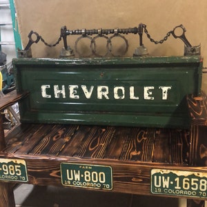 Green 55 Chevy Tailgate Bench - Etsy