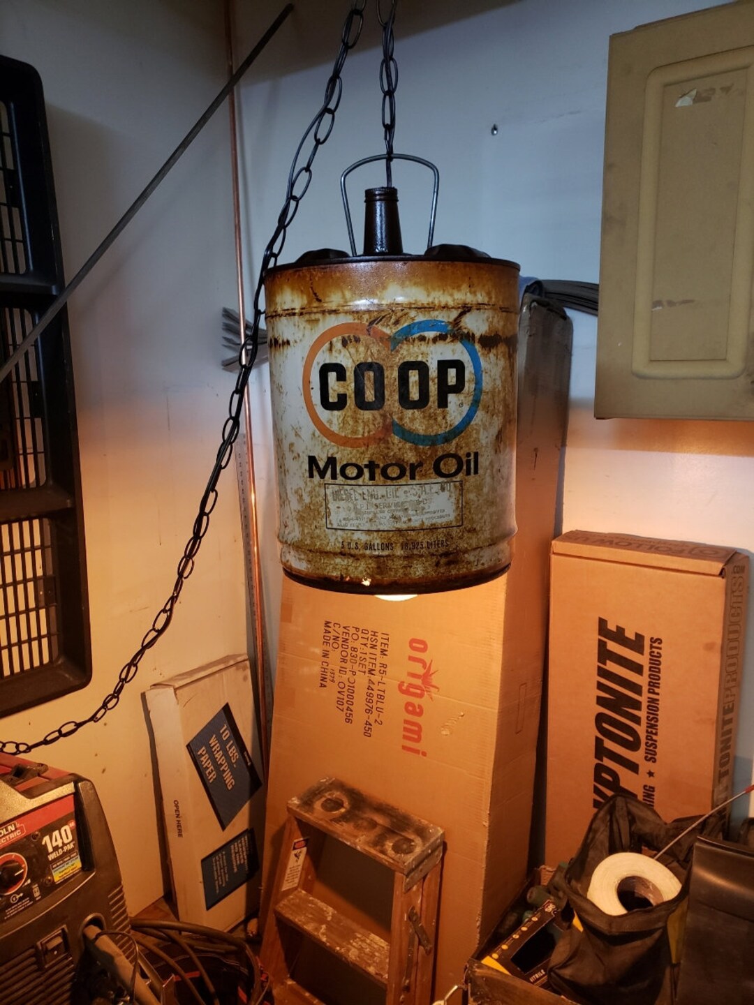 Vintage Oil Can Hanging Lights - Etsy