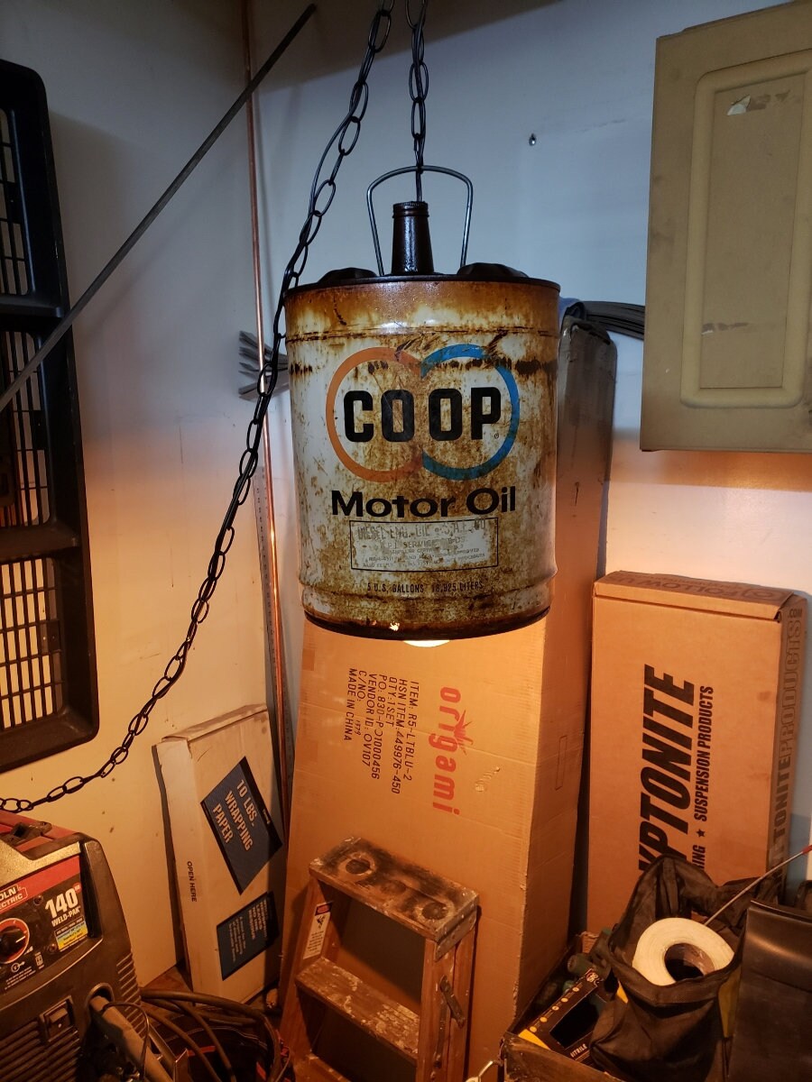 Vintage Oil Can Hanging Lights - Etsy