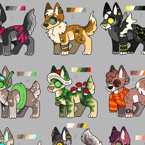 Feral Furry Dog Puppy Pup Wolf Canine Adopt Adoptable OC - Etsy