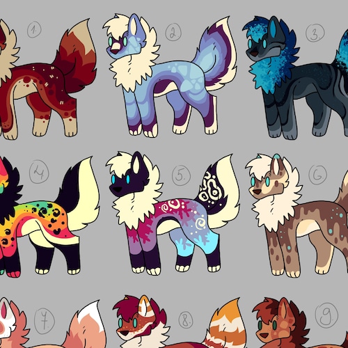 Feral Furry Dog Puppy Pup Wolf Canine Adopt Adoptable OC - Etsy