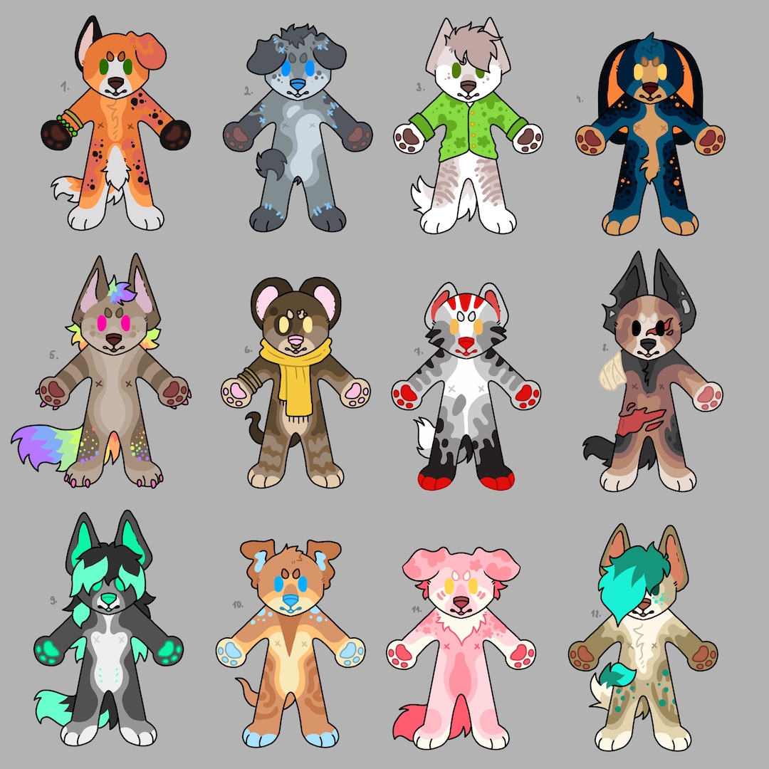 Anthro Feral Furry Dog Puppy Pup Wolf Canine Adopt Adoptable OC Fursona ...