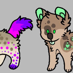 Feral Furry Dog Puppy Pup Wolf Canine Adopt Adoptable OC Fursona Pastel ...