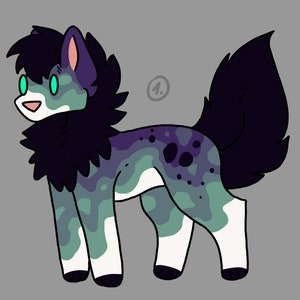 Feral Furry Dog Puppy Pup Wolf Canine Adopt Adoptable OC - Etsy