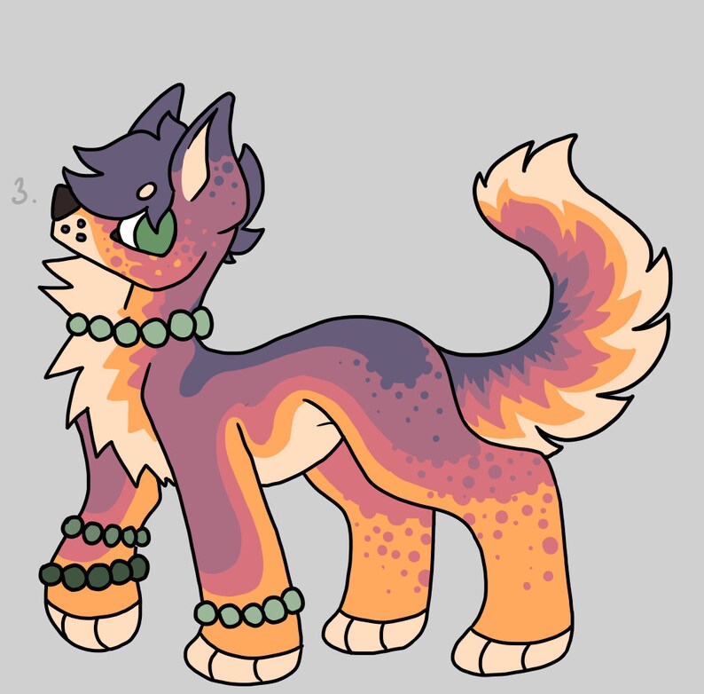 Feral Furry Dog Puppy Pup Wolf Canine Adopt Adoptable OC - Etsy