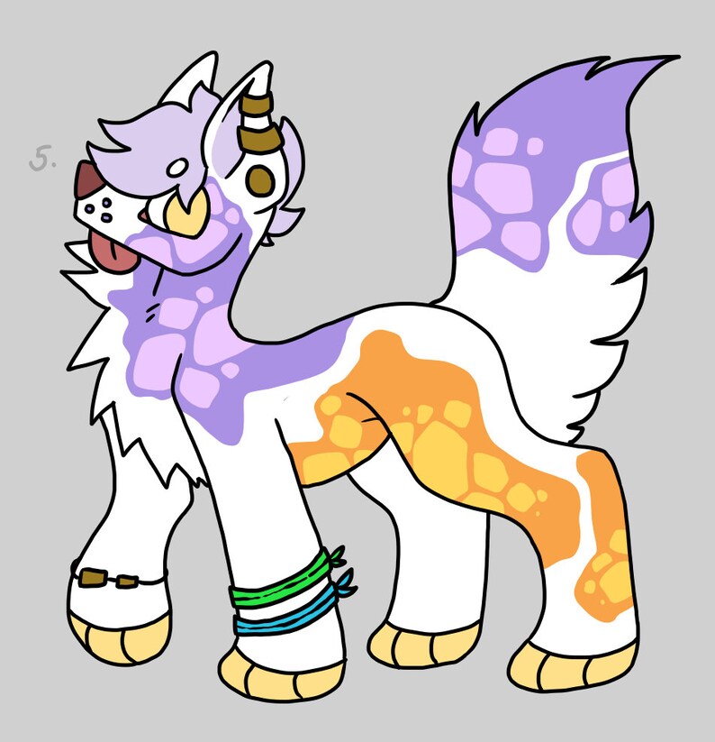 Feral Furry Dog Puppy Pup Wolf Canine Adopt Adoptable OC - Etsy