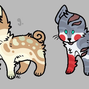 Feral Furry Dog Puppy Pup Wolf Canine Adopt Adoptable OC Fursona Pastel ...