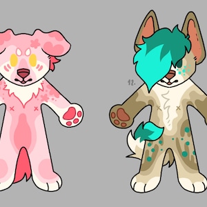 Anthro Feral Furry Dog Puppy Pup Wolf Canine Adopt Adoptable OC Fursona ...