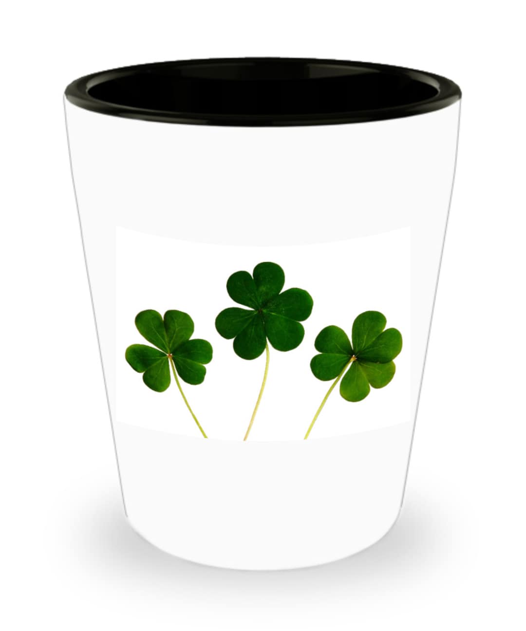 Four Leaf Clover Shot Glass, St. Patrick's Day Shot Glass, St. Pat's ...