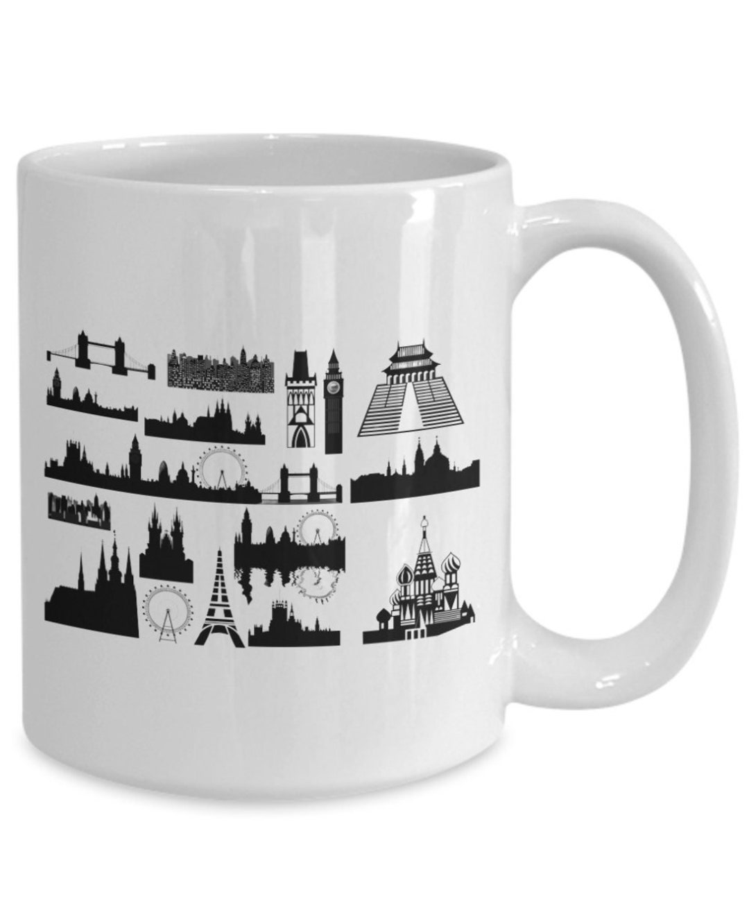 Landmarks Mug Landmarks Coffee Cup Landmarks Kitchen - Etsy