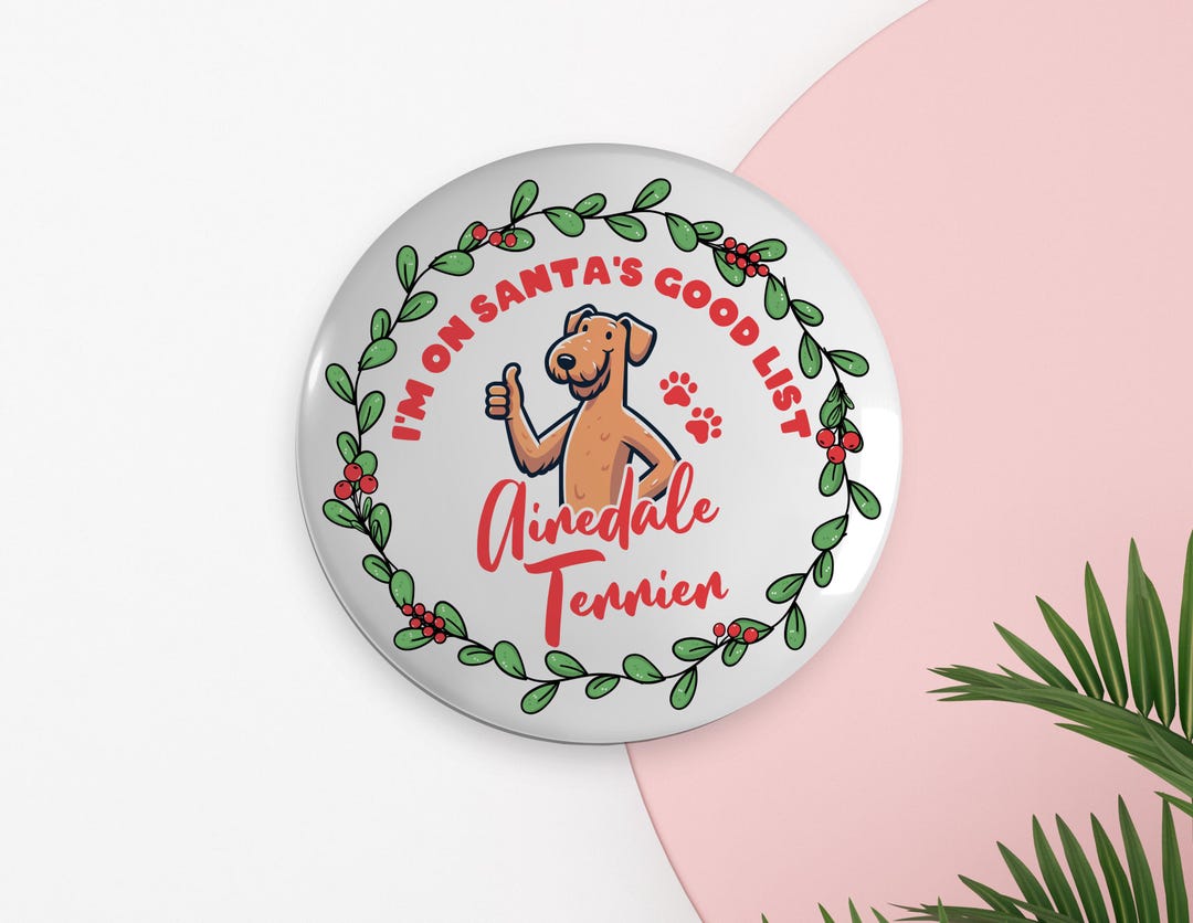 Airedale Terrier Pin, Airedale Terrier Button, Button Set, Lapel Pin ...