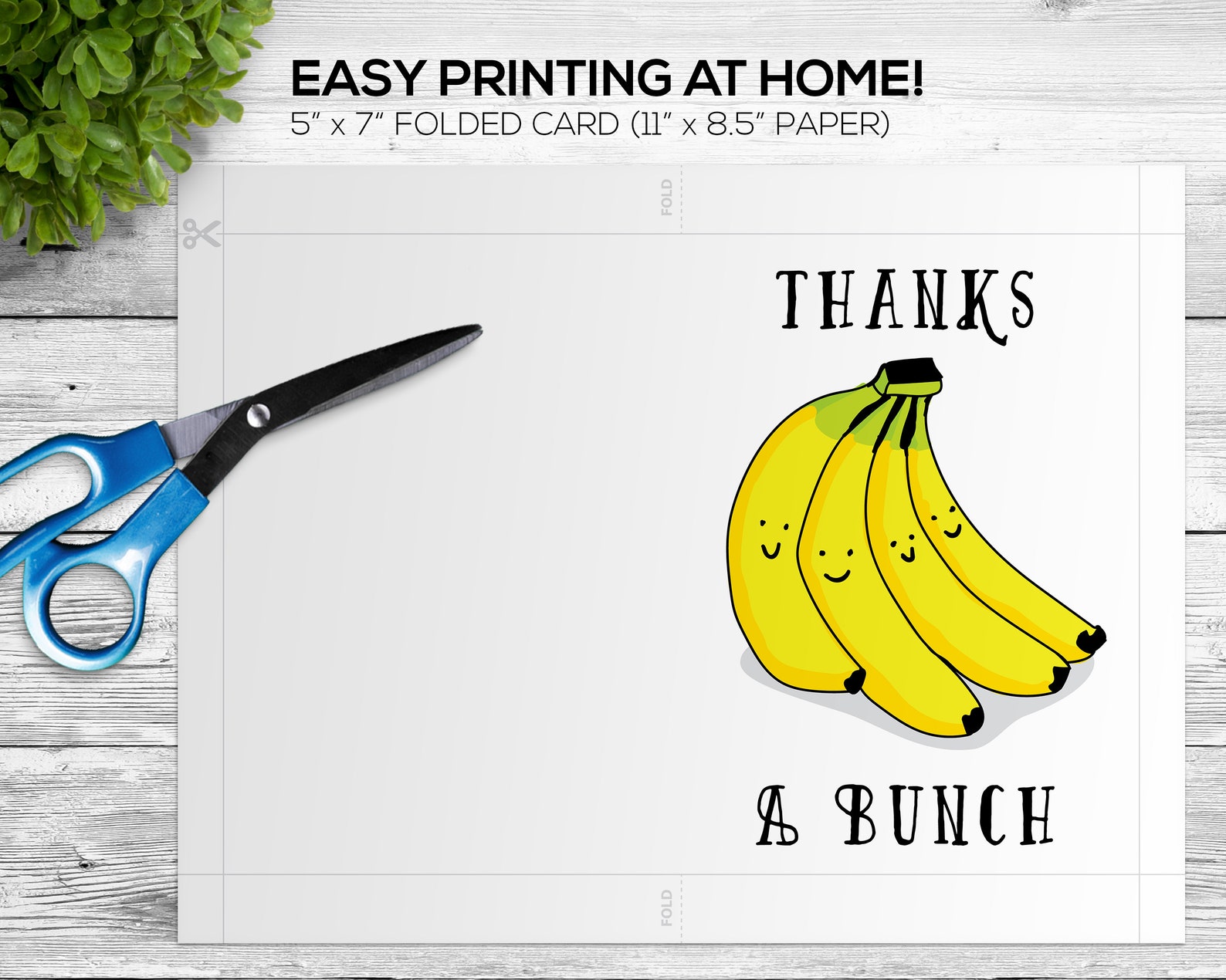 Funny Thank You Card, Downloadable Thank You Card, Printable Thank You ...