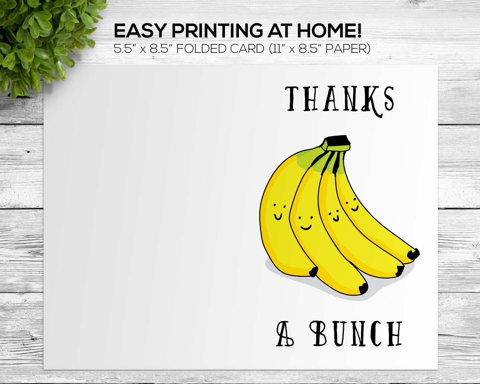 Funny Thank You Card Downloadable Thank You Card Printable - Etsy