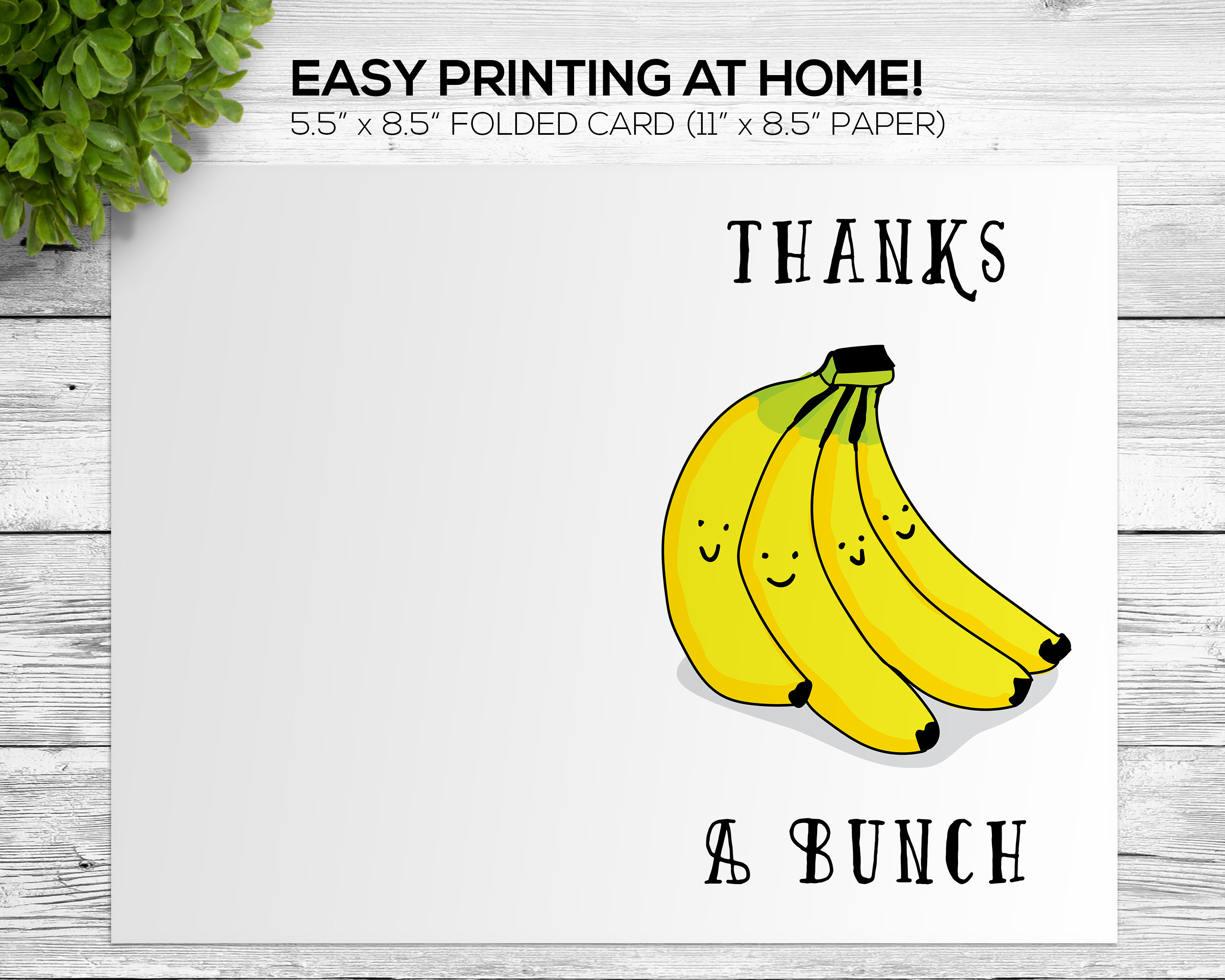 Funny Thank You Card Downloadable Thank You Card Printable - Etsy