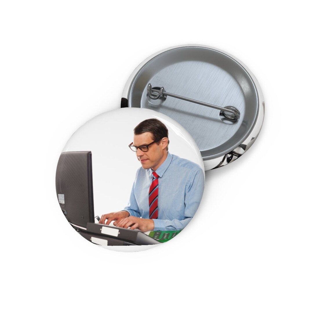 Accountant Working on Computer Pin, Accountant Working on Computer ...