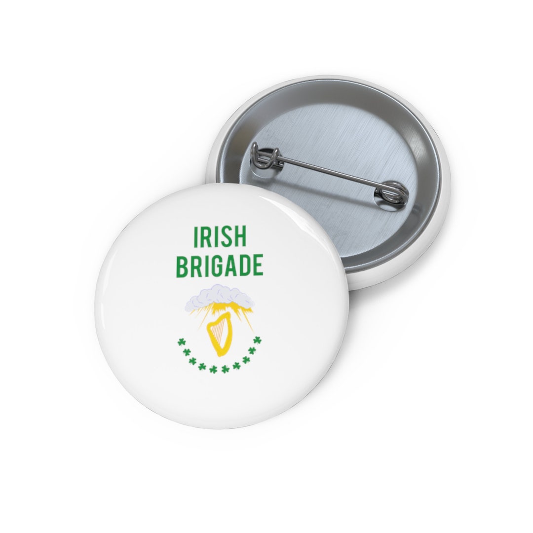 Irish Brigade Pin, Irish Brigade Button, Button Set, Lapel Pin, Hat Pin ...