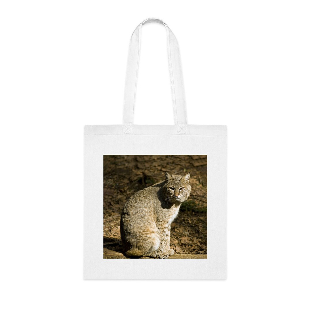 Bobcat Relaxing Tote Bag, Bobcat Tote Gift, Bobcat Shoulder Bag, Bobcat ...