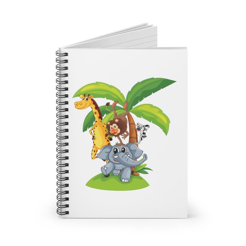 Animals Notebook Animals Journal Ruled Line Pages Gift - Etsy