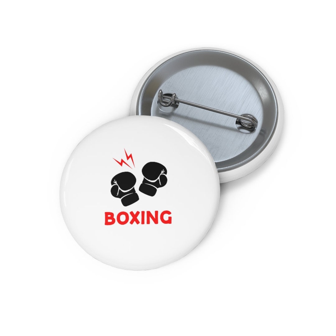 Boxing Pin, Boxing Button, Button Set, Lapel Pin, Hat Pin, Enamel Pins ...