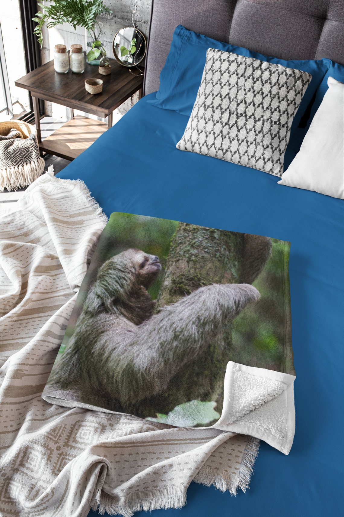 Sloth Blanket Gift for Sloth Lover Sloth Lover Gift Idea | Etsy