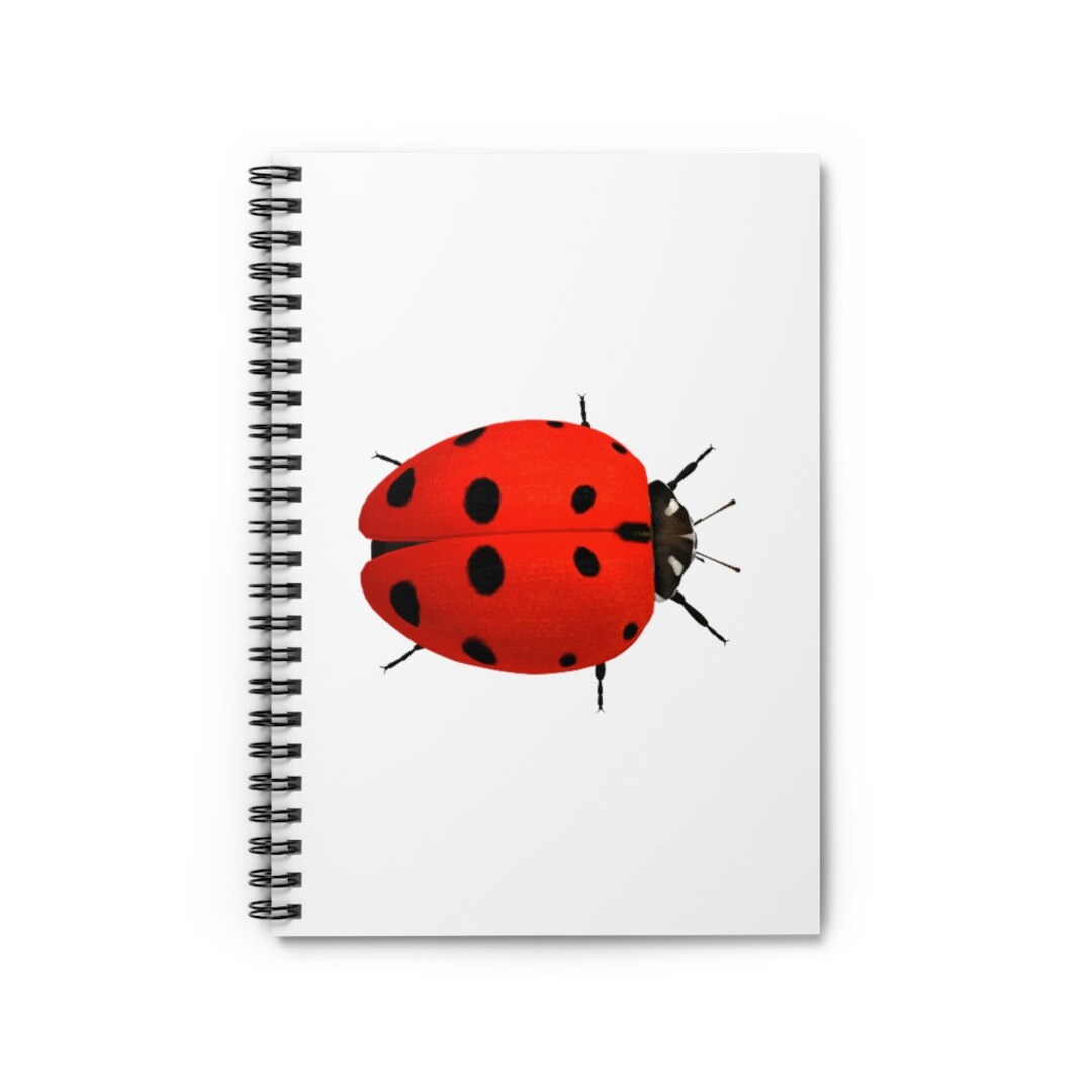 Ladybug Notebook Ladybug Journal Ruled Line Pages Gift Idea Gratitude ...
