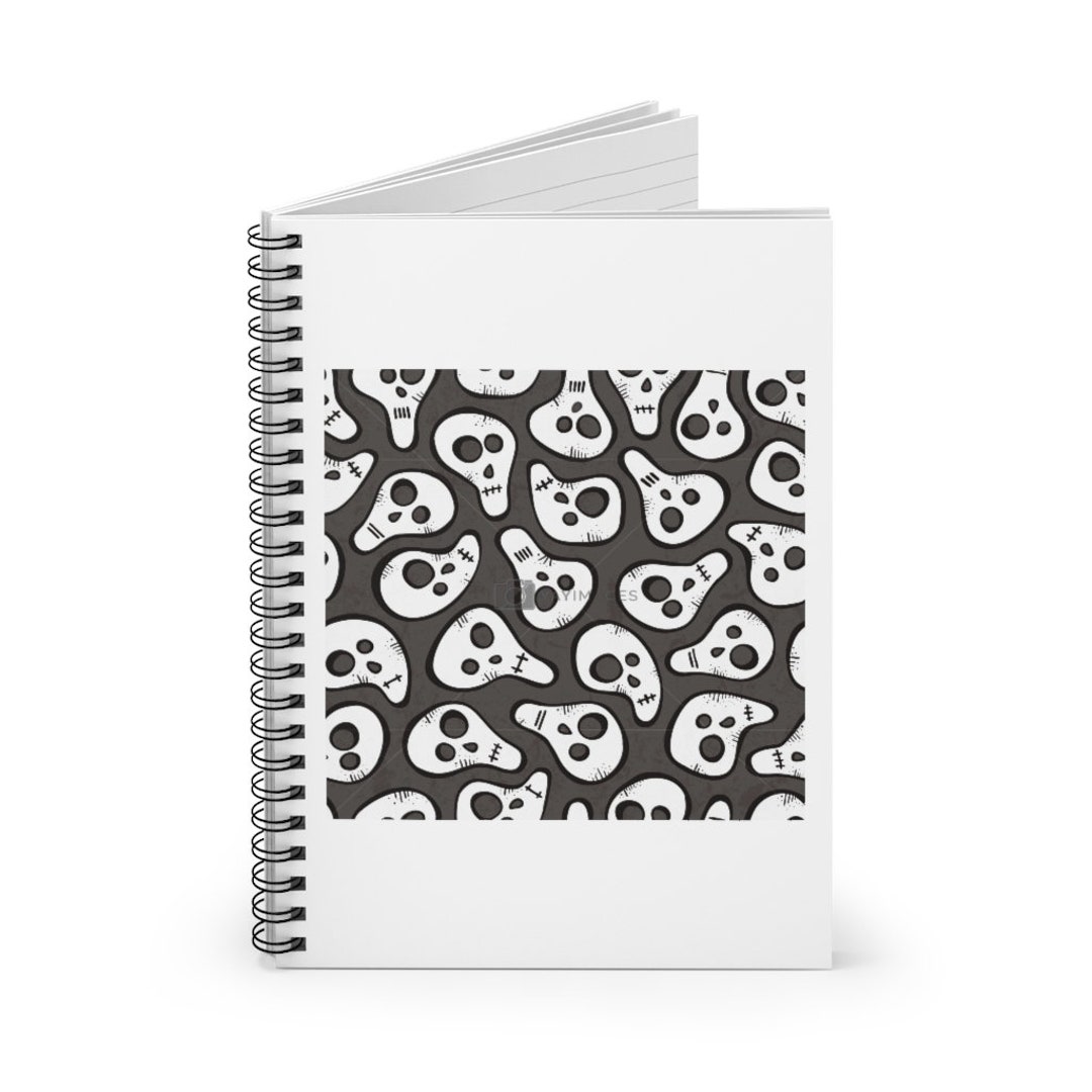 Skulls Notebook Skulls Journal Ruled Line Pages Gift Idea Gratitude ...