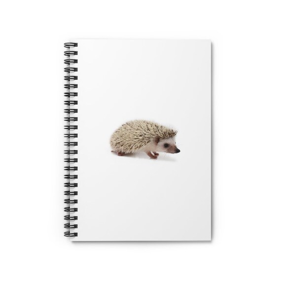 Hedgehog Notebook Hedgehog Journal Ruled Line Pages Gift - Etsy