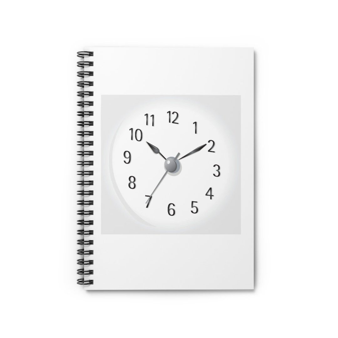 Clock Notebook Clock Journal Ruled Line Pages Gift Idea Gratitude ...