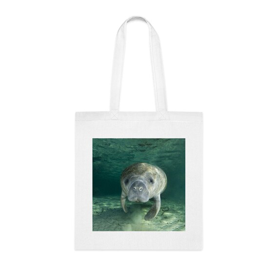 Manatee Portrait Tote Bag Funny Tote Gift Shoulder Bag - Etsy