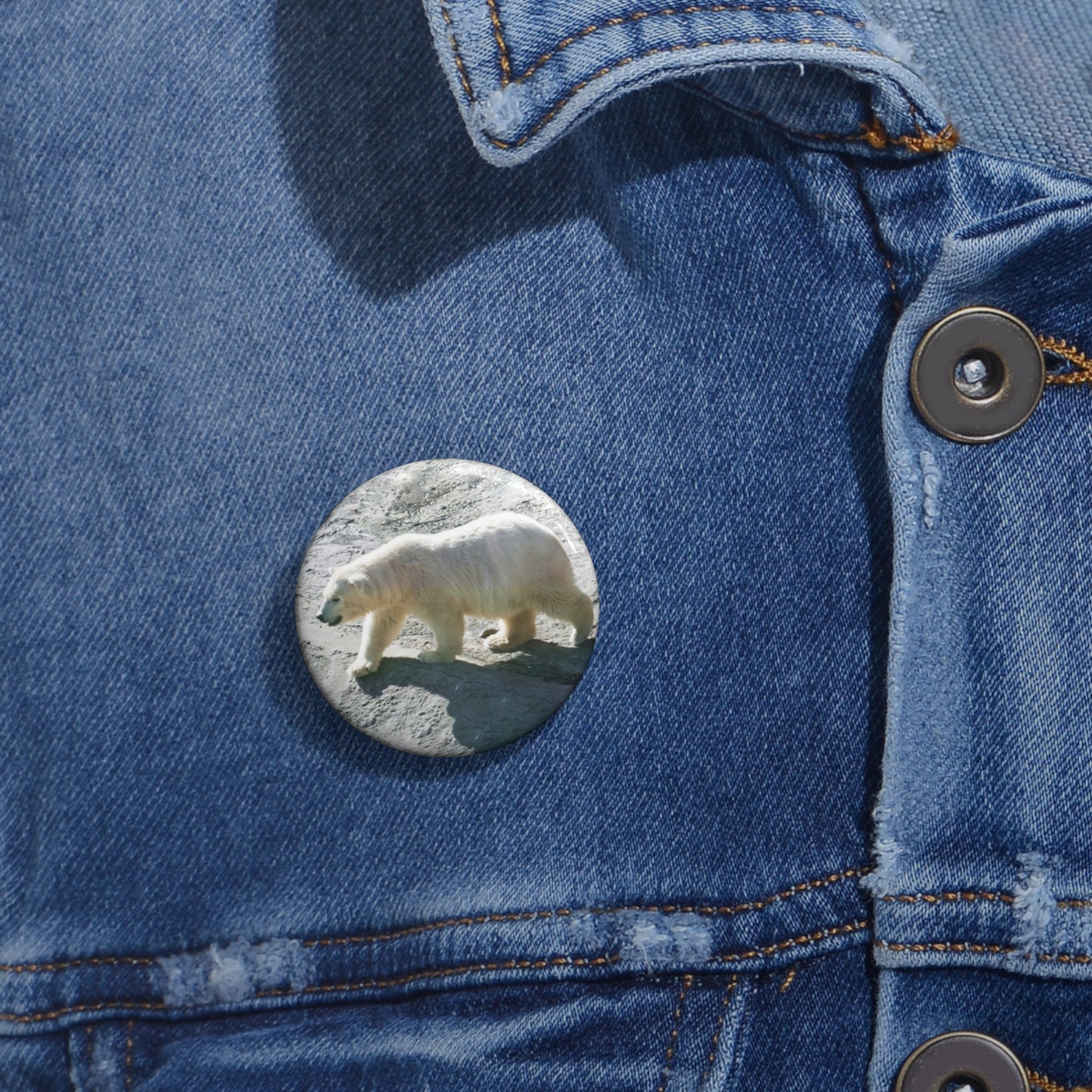 Polar Bear Pin, Polar Bear Button, Button Set, Lapel Pin, Hat Pin ...