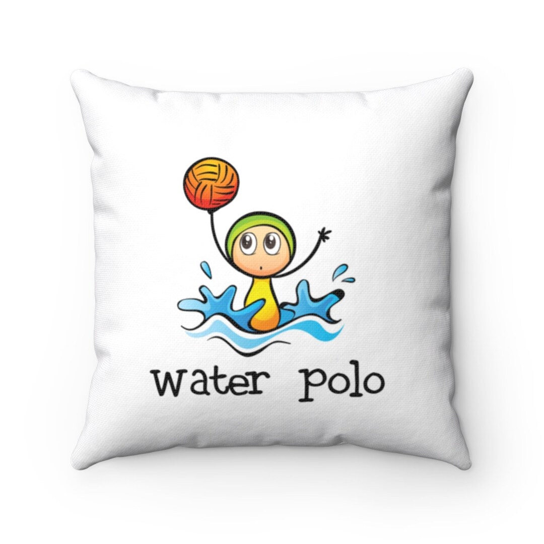 Stickman Playing Water Polo Pillow Stickman Playing Water Polo Throw ...