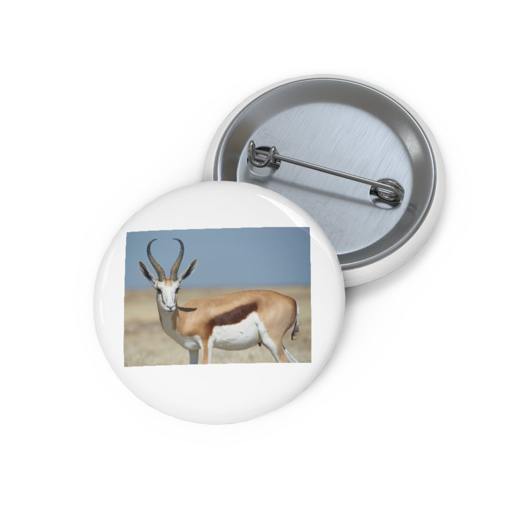 Springbok Pin, Springbok Button, Button Set, Lapel Pin, Hat Pin, Enamel ...