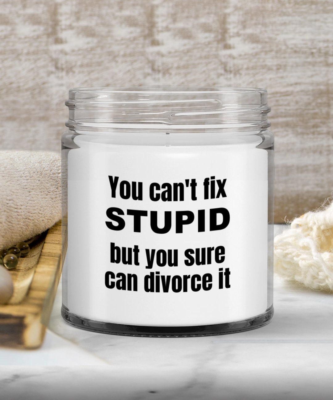 Divorce Gifts for Women Candle Divorcee Divorced Happily Break up Gifts ...