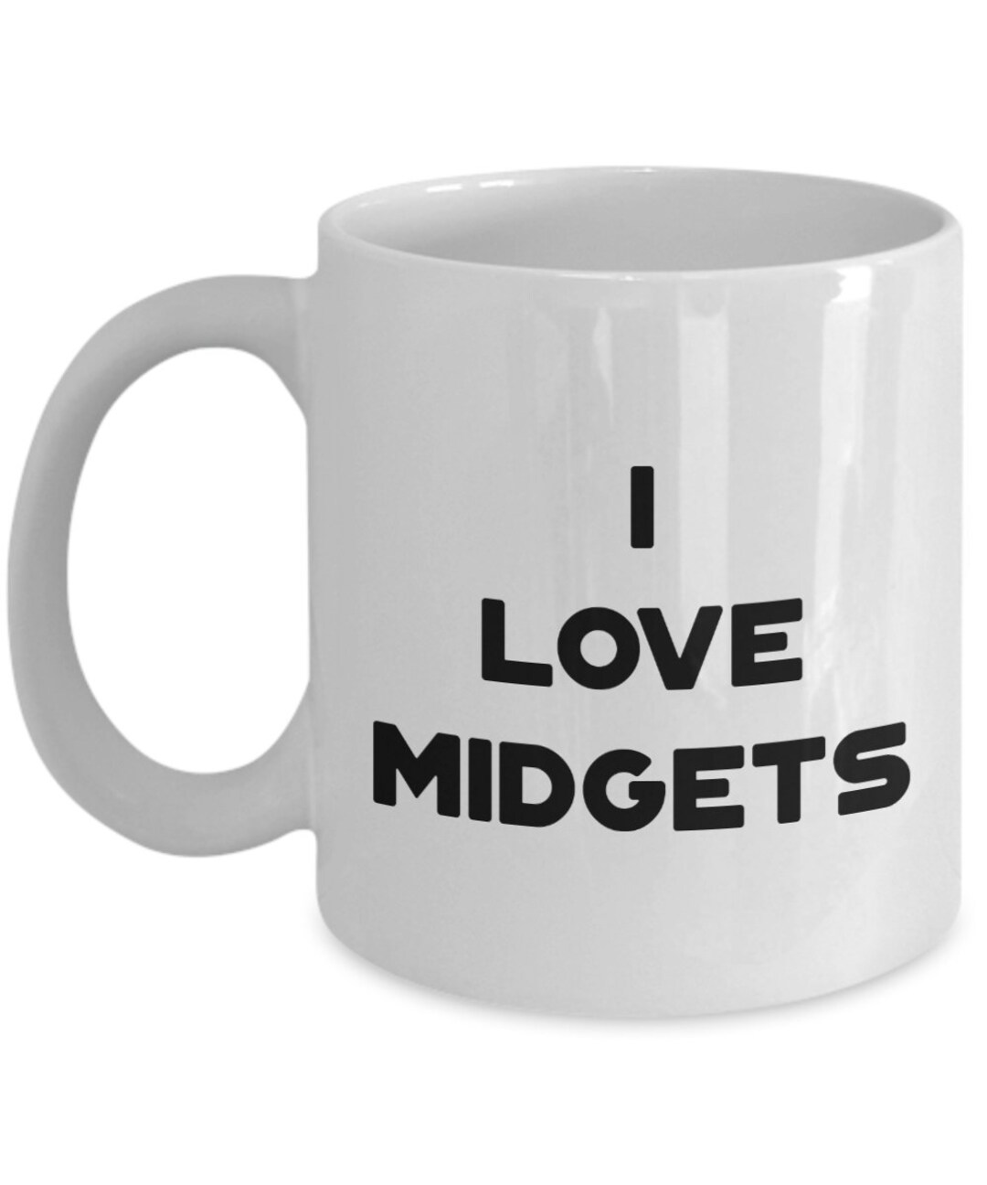 I Love Midgets Mug, Custom Midgets Cup, Custom Mug, Personalized Mug ...