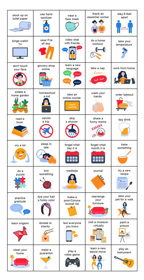 Family Fun Bingo Games- Distance Learning/Home Activities for ...