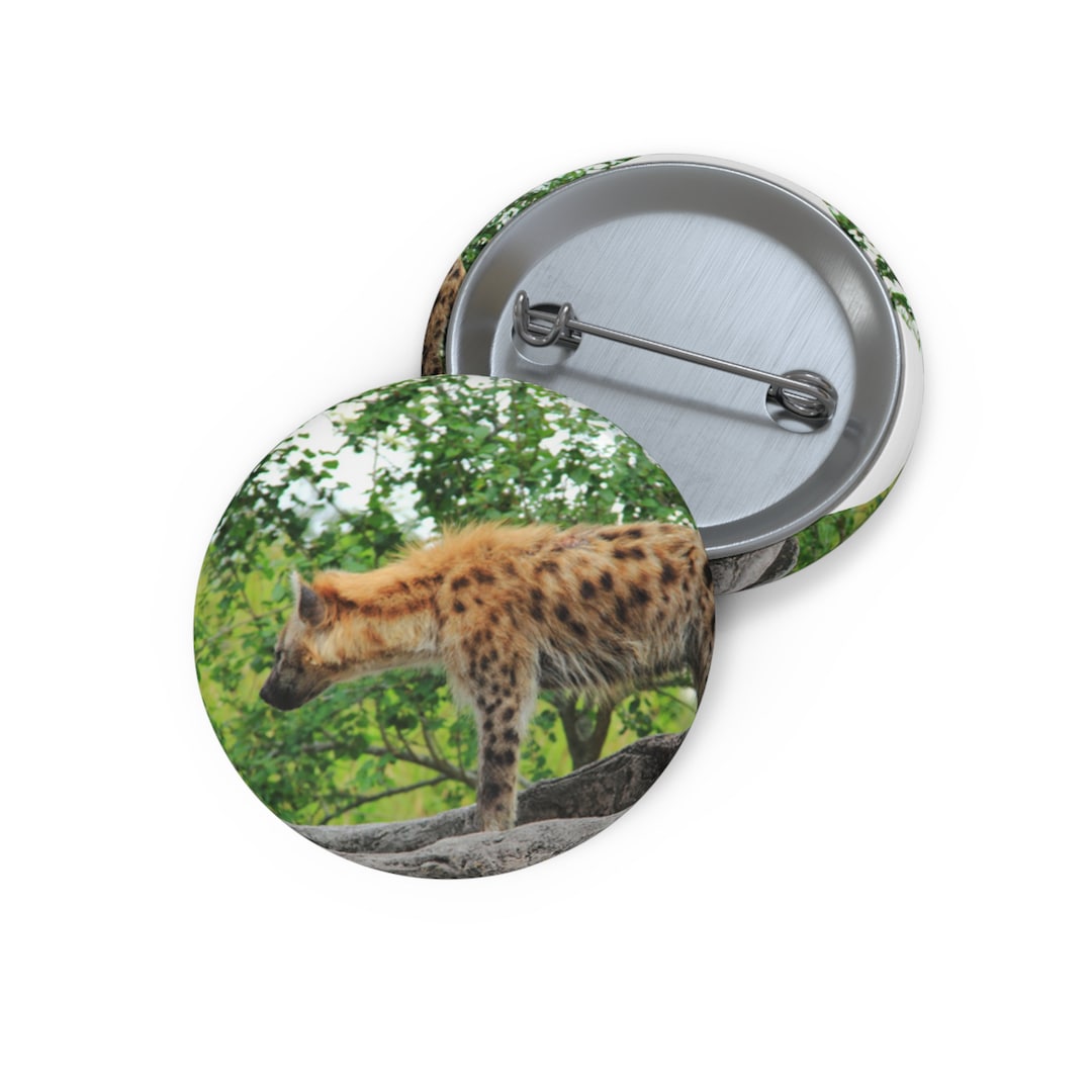 Hyena Pin, Hyena Button, Button Set, Lapel Pin, Hat Pin, Enamel Pins ...