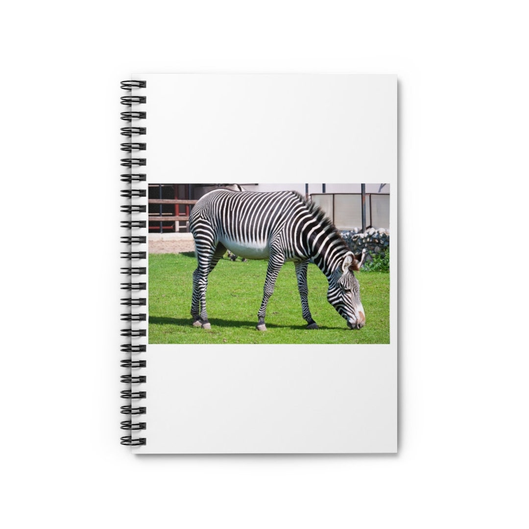 Zebra Notebook - Zebra Journal - Ruled Line Pages - Gift Idea ...