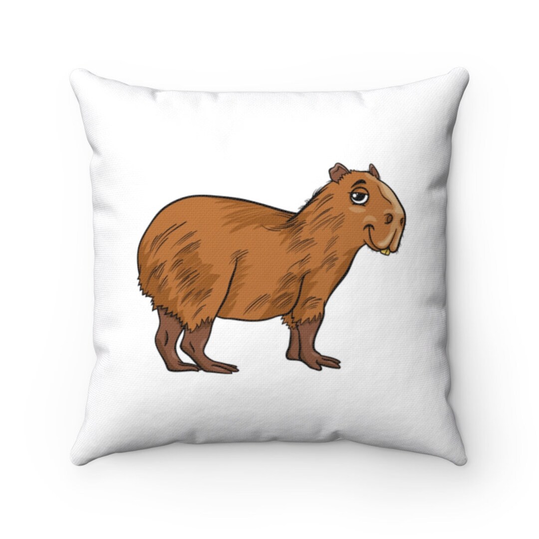 Capybara Animal Cartoon Pillow - Capybara Animal Cartoon Throw Pillow ...