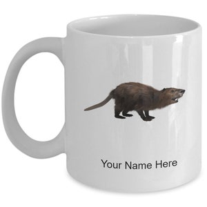 Personalized Beaver Mug, Beaver Coffee Cup, Beaver Gift Idea, Custom ...