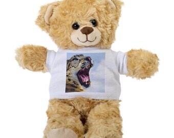 Snow Leopard Teddy - Etsy
