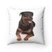 Rottweiler Pillow Rottweiler Throw Pillow Custom Throw Pillow Pillow ...