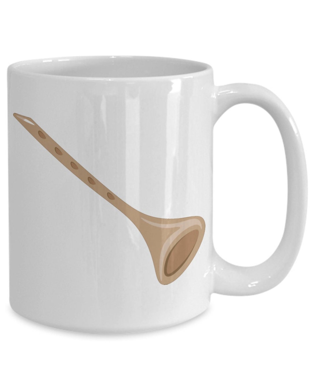 Flute Mug, Flute Coffee Cup, Kitchen Decor, Flute Gift Idea, Gift for ...