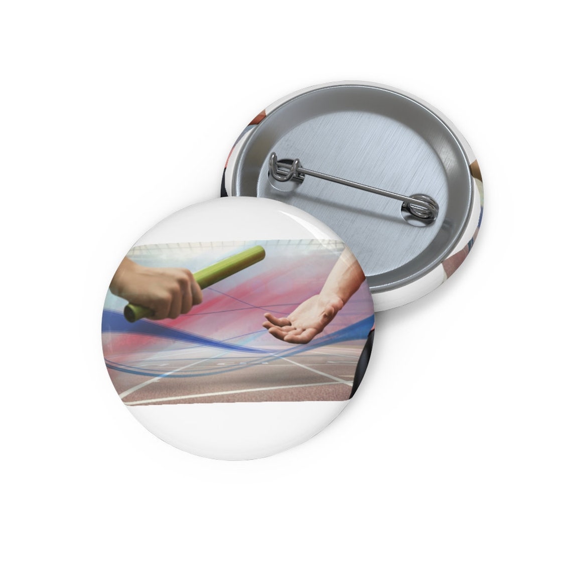 Hands Passing the Baton Pin Hands Passing the Baton Button - Etsy
