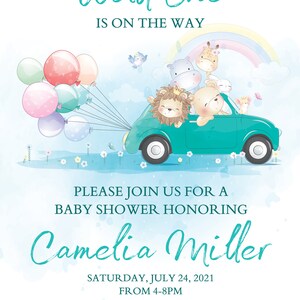 Custom Printable Baby Shower Invitation Card, Quarantine Downloadable ...