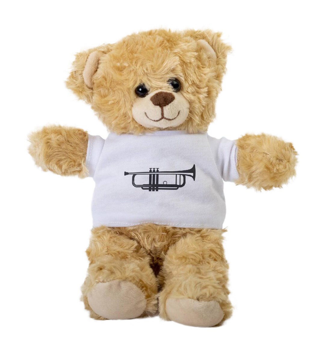 Trumpet Teddy Bear, Gift Stuffed Animal, Plush Teddy Bear With Tee ...