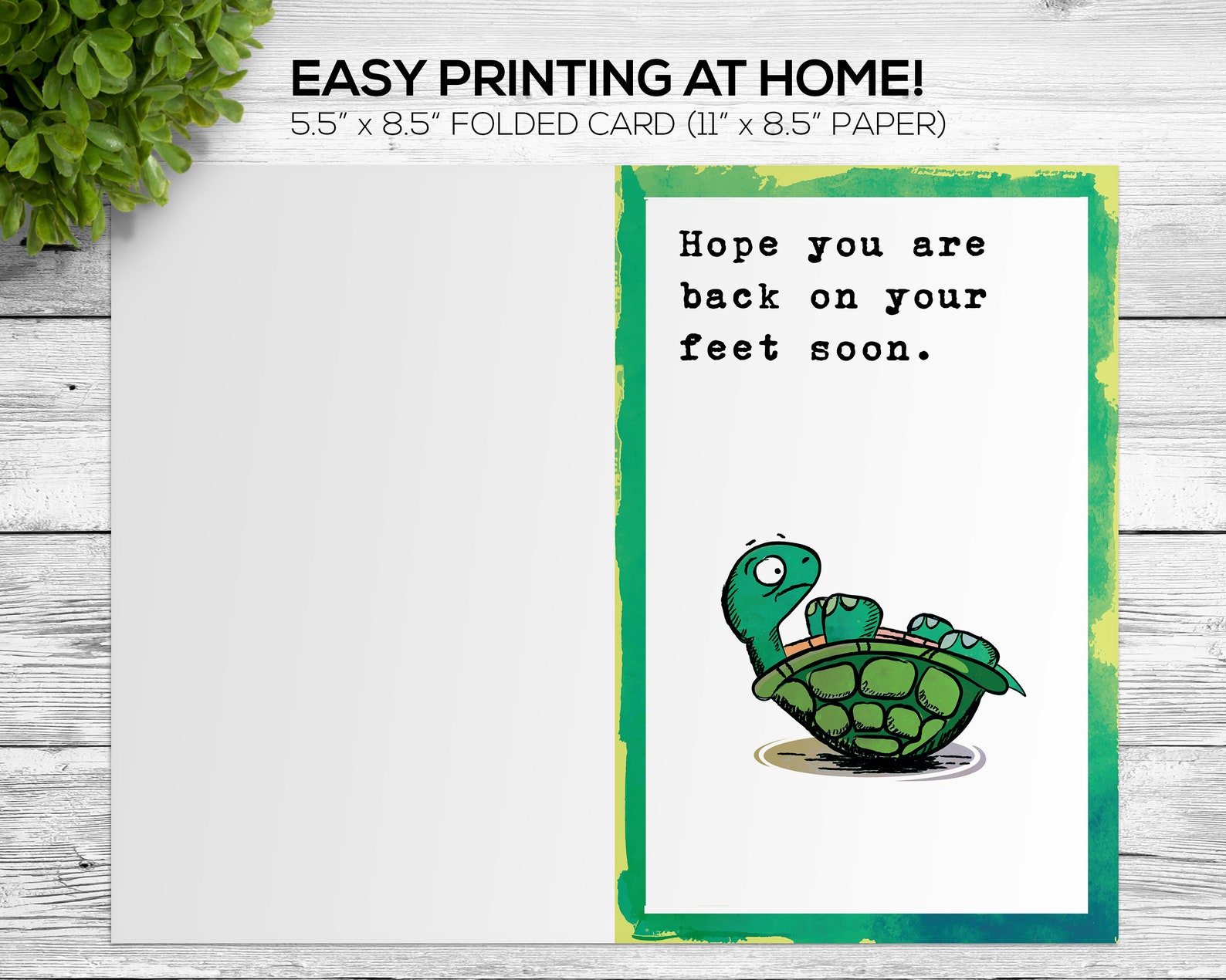 Get Well Soon Card, Funny Get Well Card, Printable Get Well Card ...