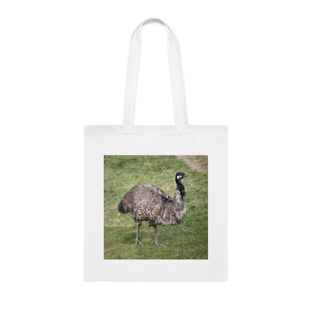 Emu Standing up Tote Bag, Funny Emu Lover Gift, Emu Shoulder Bag, Emu ...