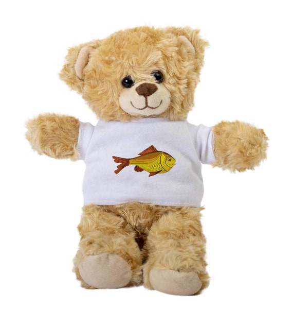 Fish Teddy Bear Gift Stuffed Animal Plush Teddy Bear With - Etsy