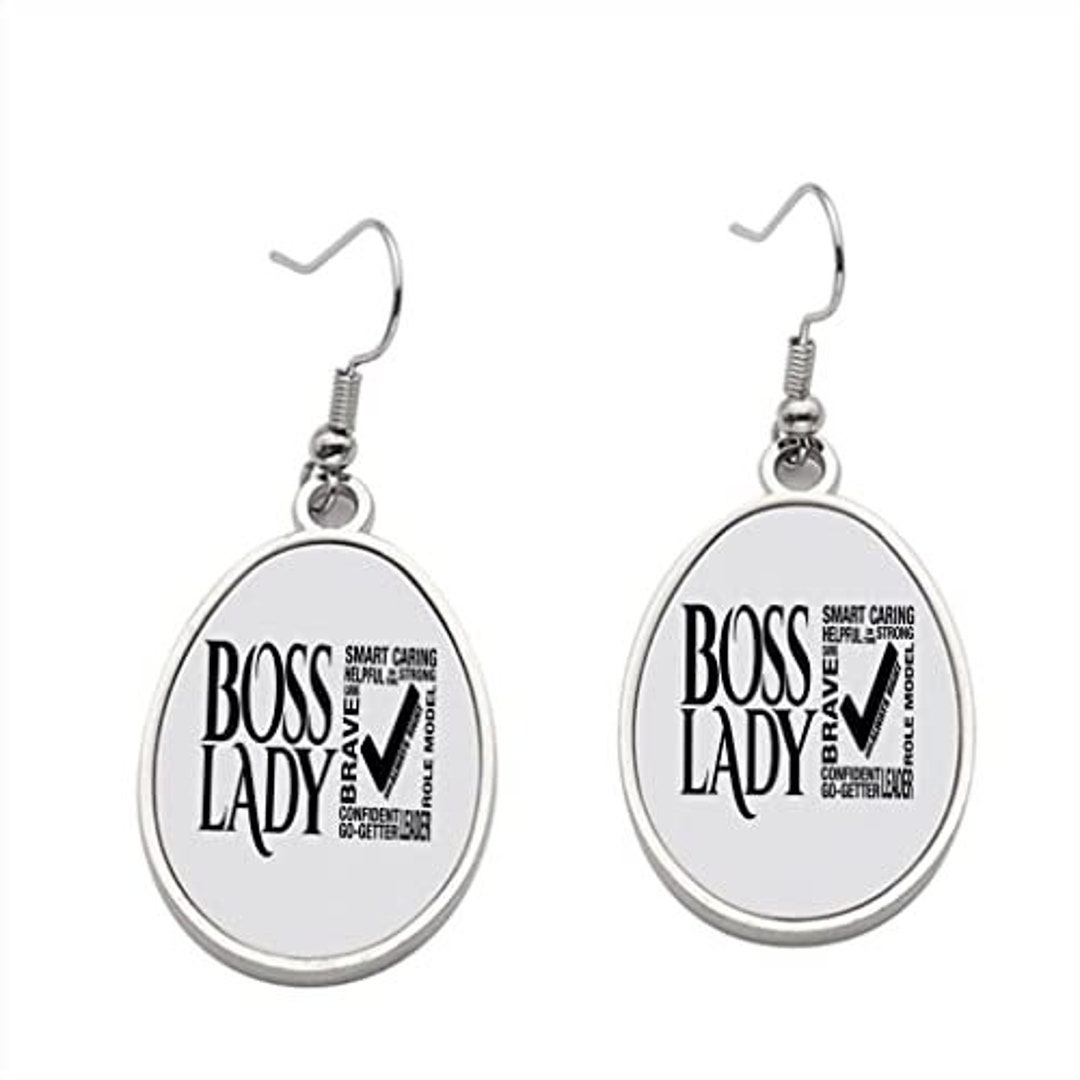 Boss Lady Boss Lady V2 Earring Dangle Earrings for Girls Valentine ...